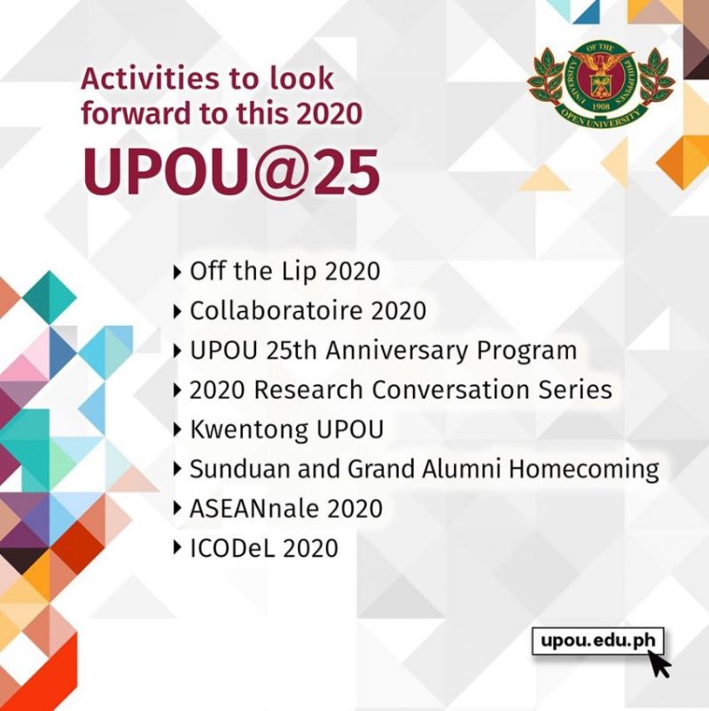 Upou 25th Anniversary Activities University Of The Philippines Open