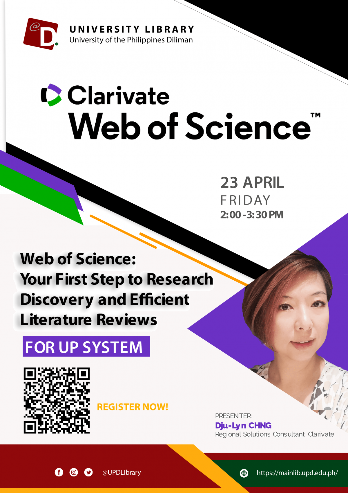 Training on Clarivate's Web of Science (WOS) for the UP System - University of the Philippines ...