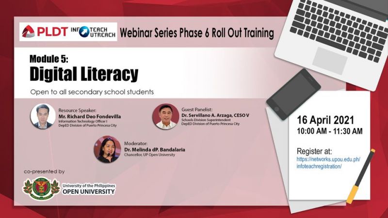 PLDT Infoteach Webinar Series: Digital Literacy - University of the ...