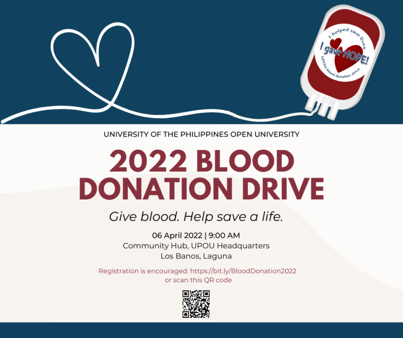 2022 Blood Donation Drive - University of the Philippines Open University