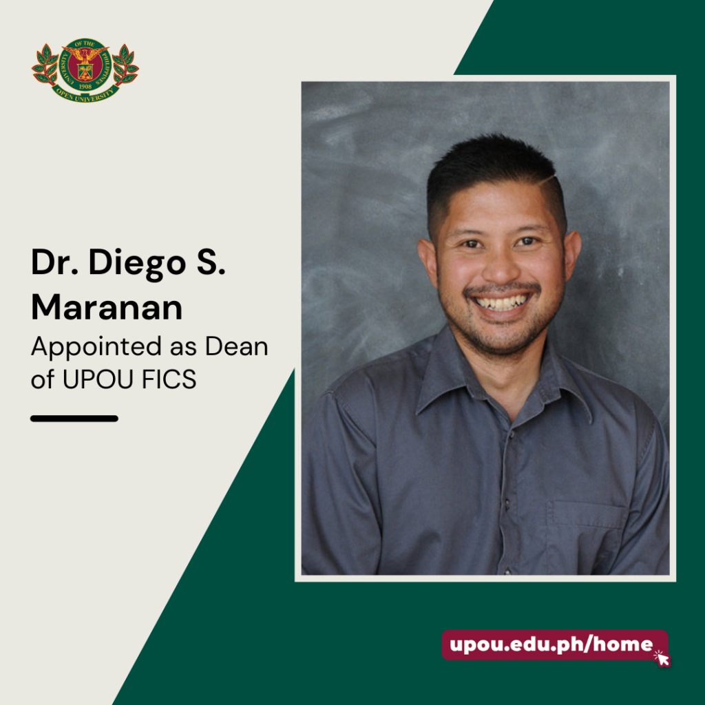 Dr. Diego Maranan is the new Dean of FICS - University of the ...