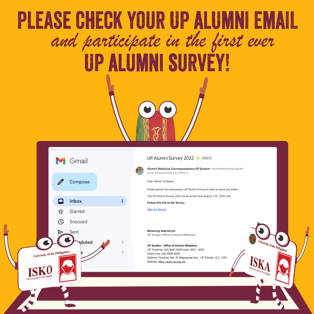 [UP Alumni Survey 2022] Let Your Voice Be Heard! - University of the ...