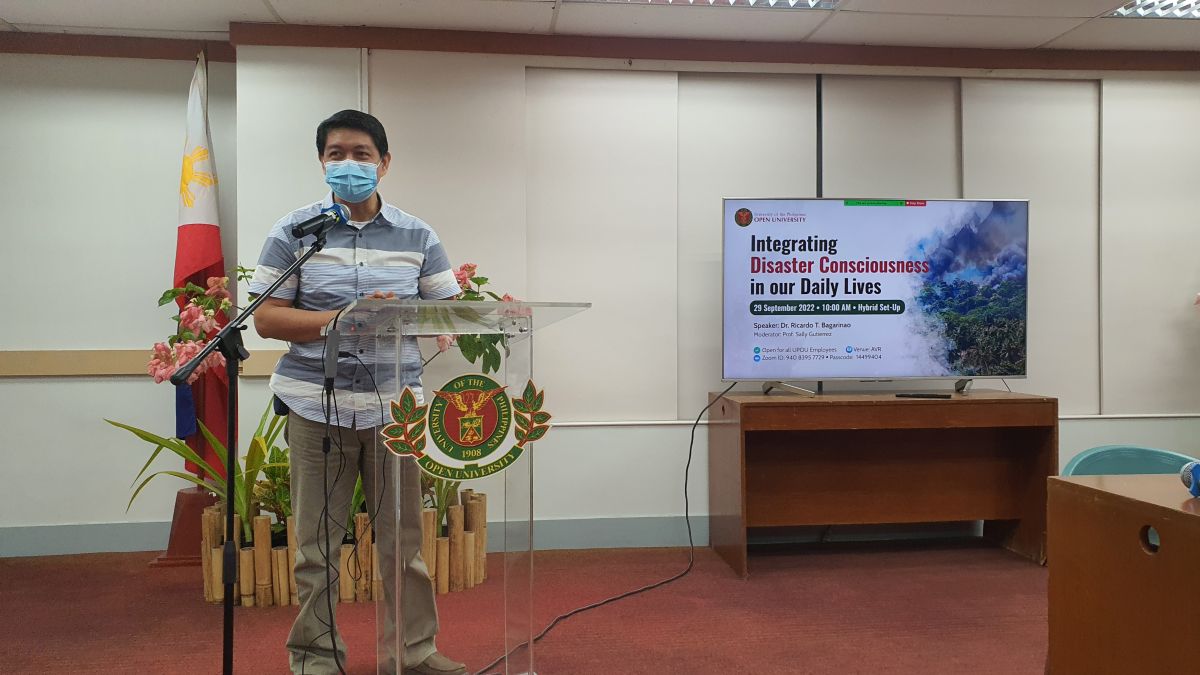 UPOU DRRM Team Conducts Disaster Consciousness Seminar; Launches # ...