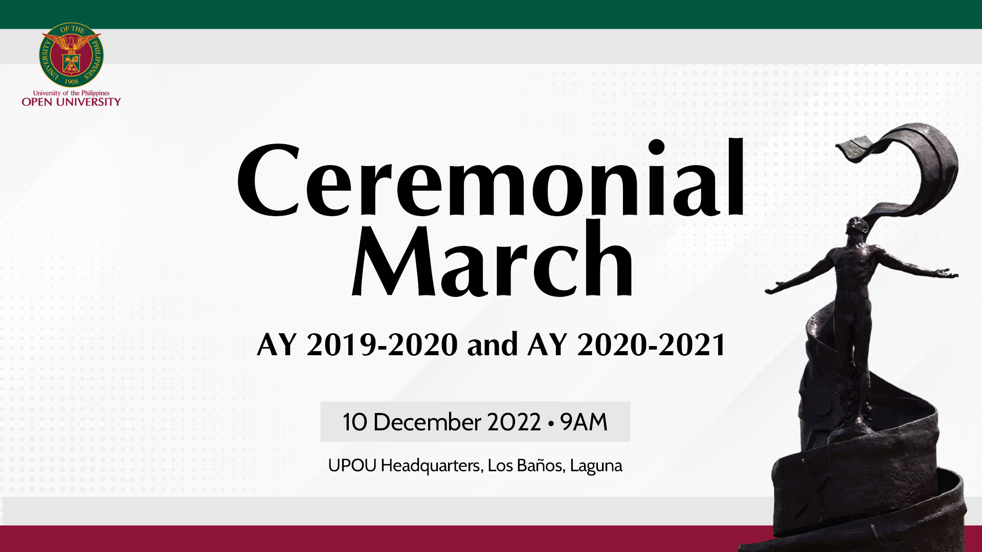 UPOU Ceremonial March 2022 - University of the Philippines Open University