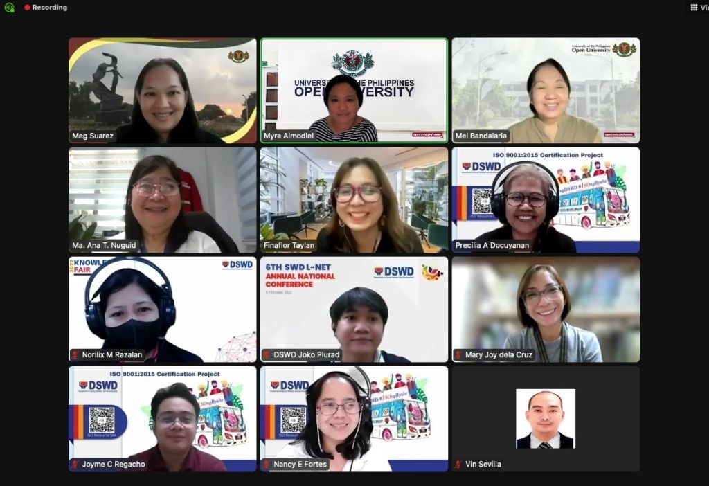 UPOU Conducts Benchmarking Activity for DSWD - University of the ...