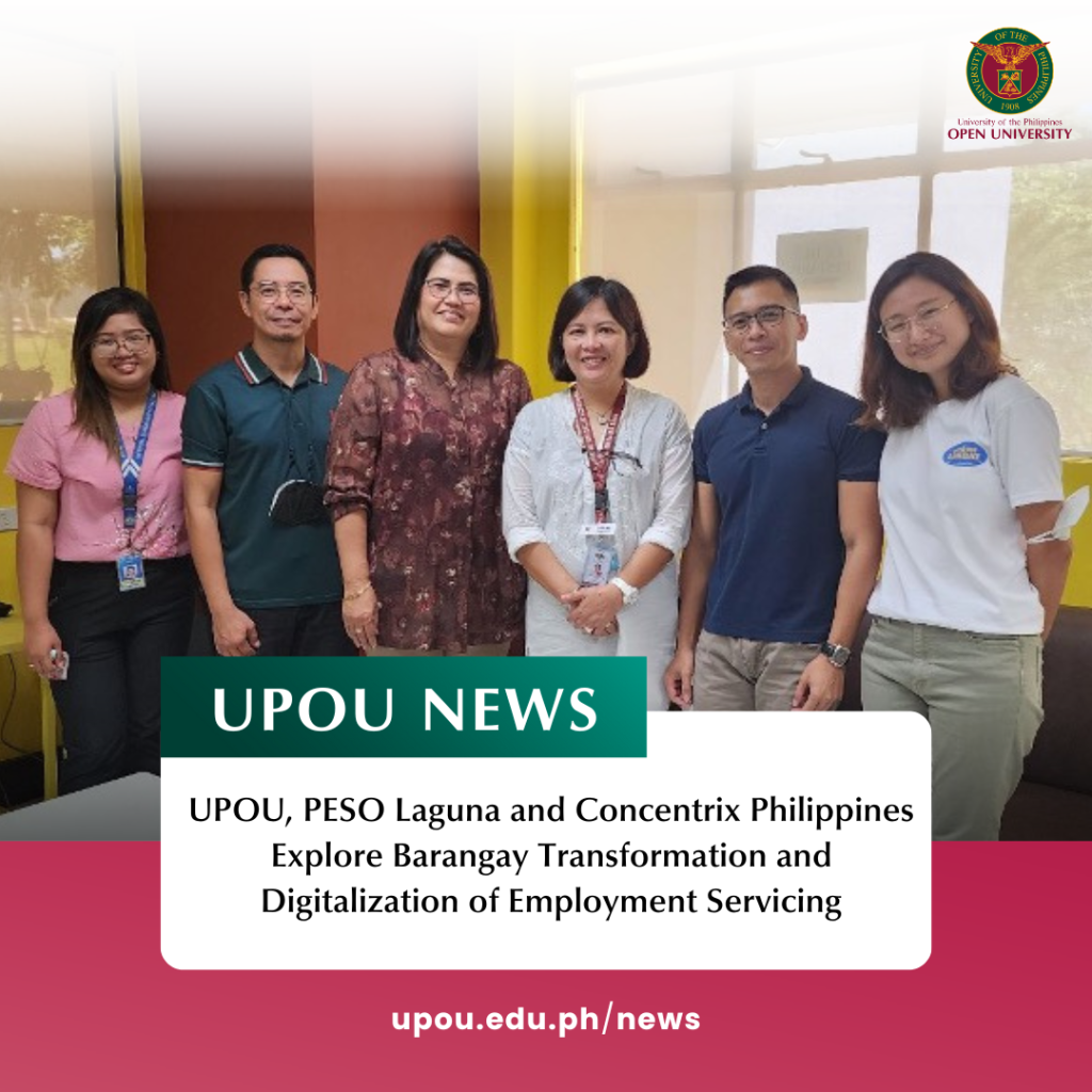 UPOU, PESO Laguna and Concentrix Philippines Explore Barangay ...