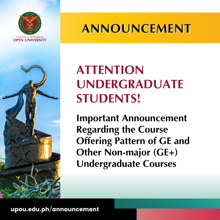 Attention Undergraduate Students! Important Announcement Regarding the ...
