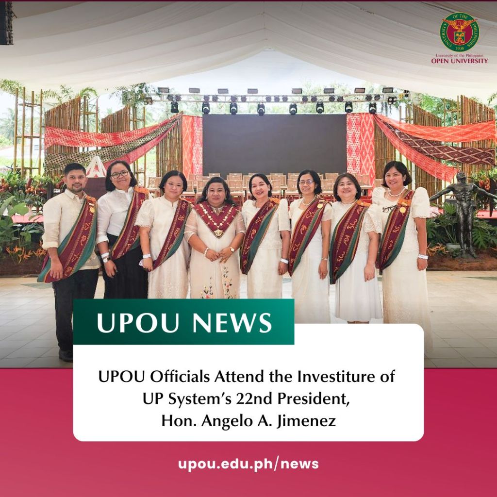UPOU Officials Attend the Investiture of UP System’s 22nd President ...