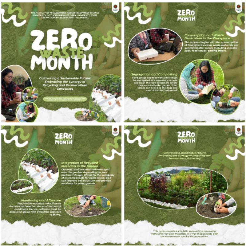 UPOU-FMDS joins the nation in celebrating the Zero Waste Month ...