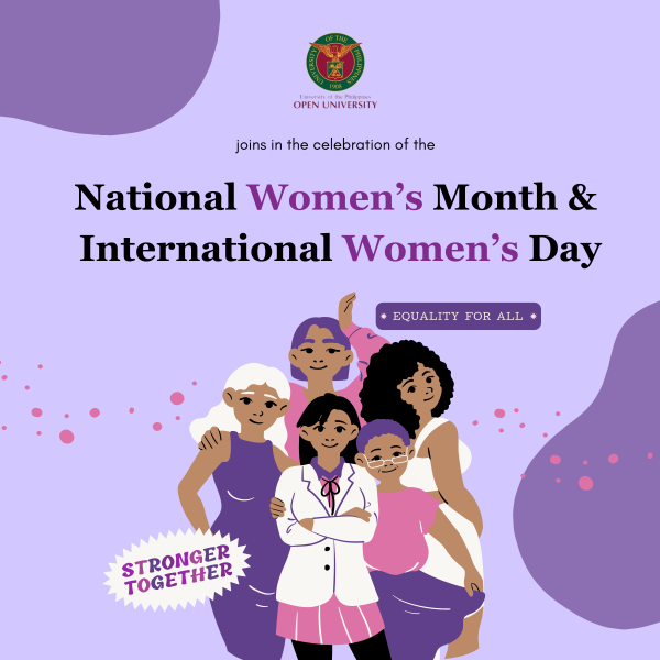 UPOU to Highlight Equality, Progress, and Inclusivity in the 2024 Women ...
