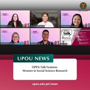 OPEN Talk Features Women in Social Science Research - University of the ...