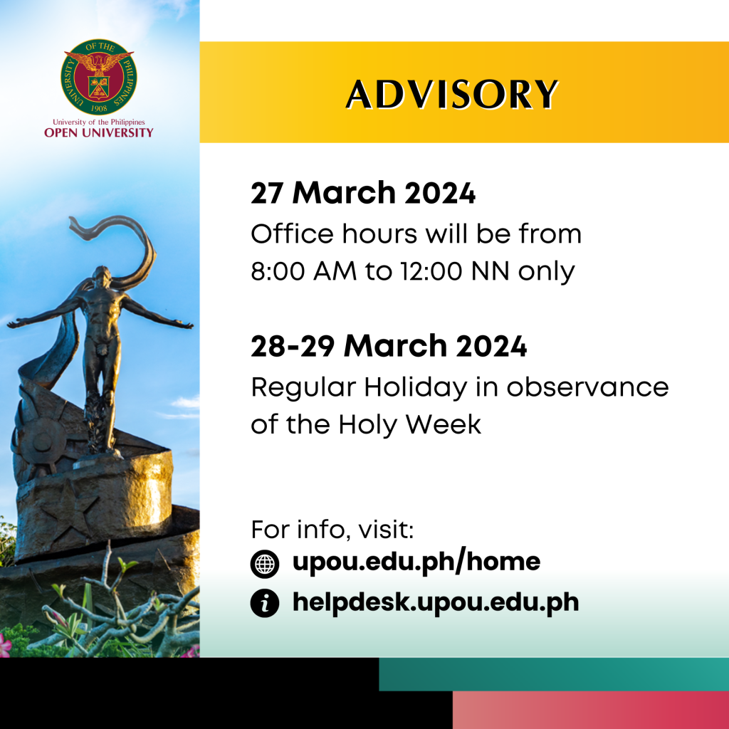 Flagship Program - University of the Philippines Open University