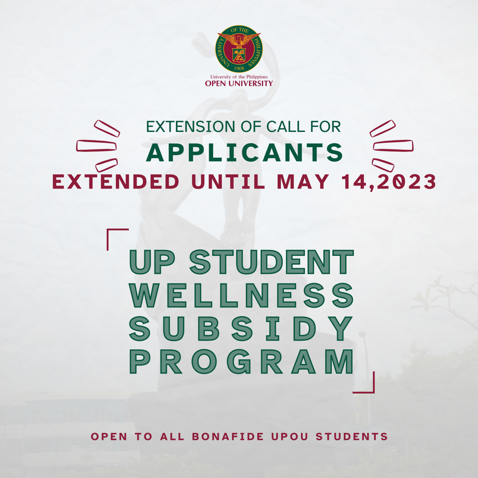 Extended Application for the Student Wellness Subsidy - University of ...