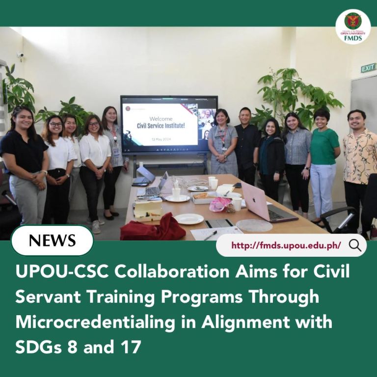 UPOU-CSC Collaboration Aims for Civil Servant Training Programs Through ...