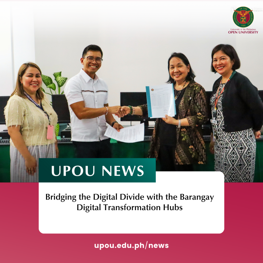 Bridging the Digital Divide with the Barangay Digital Transformation Hubs - University of the ...