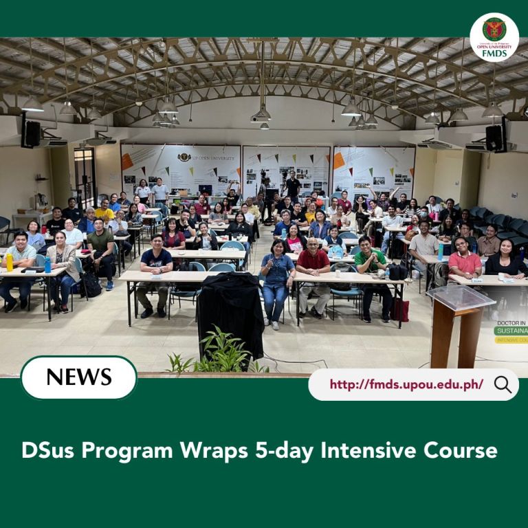 DSus Program Wraps 5-day Intensive Course - University of the ...