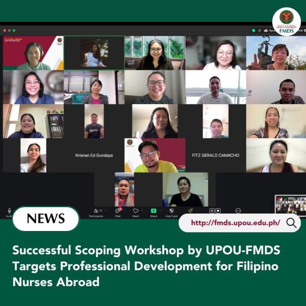 Successful Scoping Workshop by UPOU-FMDS Targets Professional ...