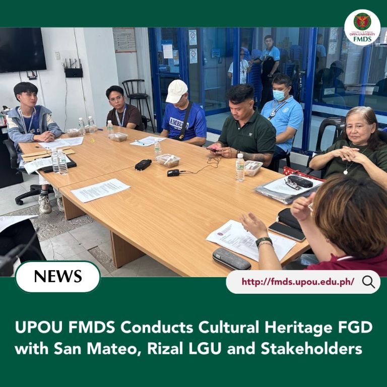 UPOU FMDS Conducts Cultural Heritage FGD with San Mateo, Rizal LGU and Stakeholders - University ...