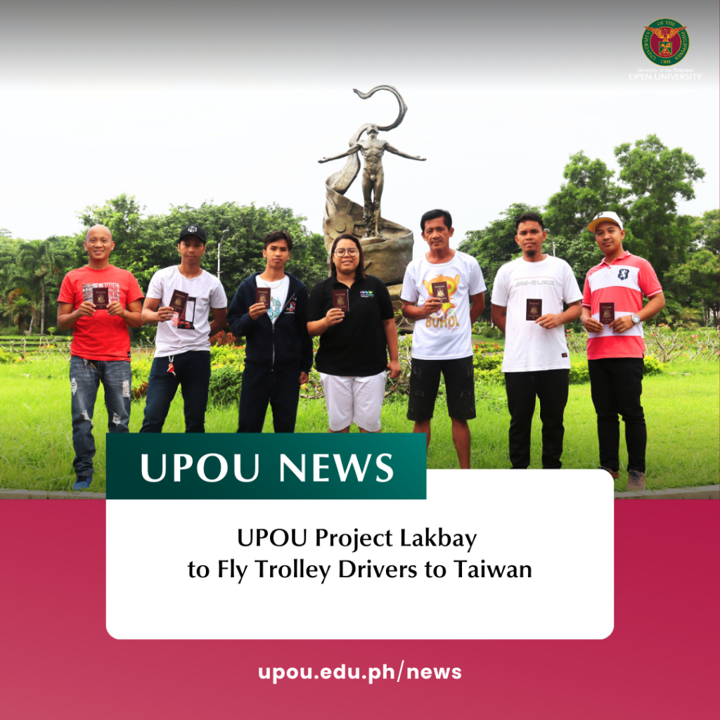 UPOU Project Lakbay to Fly Trolley Drivers to Taiwan - University of ...
