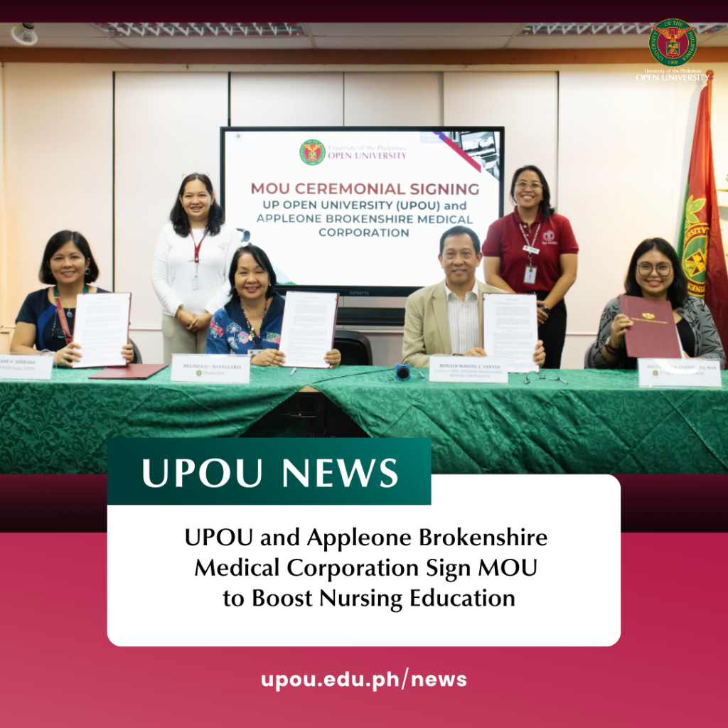 UPOU and Appleone Brokenshire Medical Corporation Sign MOU to Boost ...