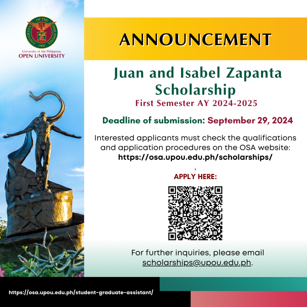 [ SCHOLARSHIP ANNOUNCEMENT ] Call for Application: Juan and Isabel ...