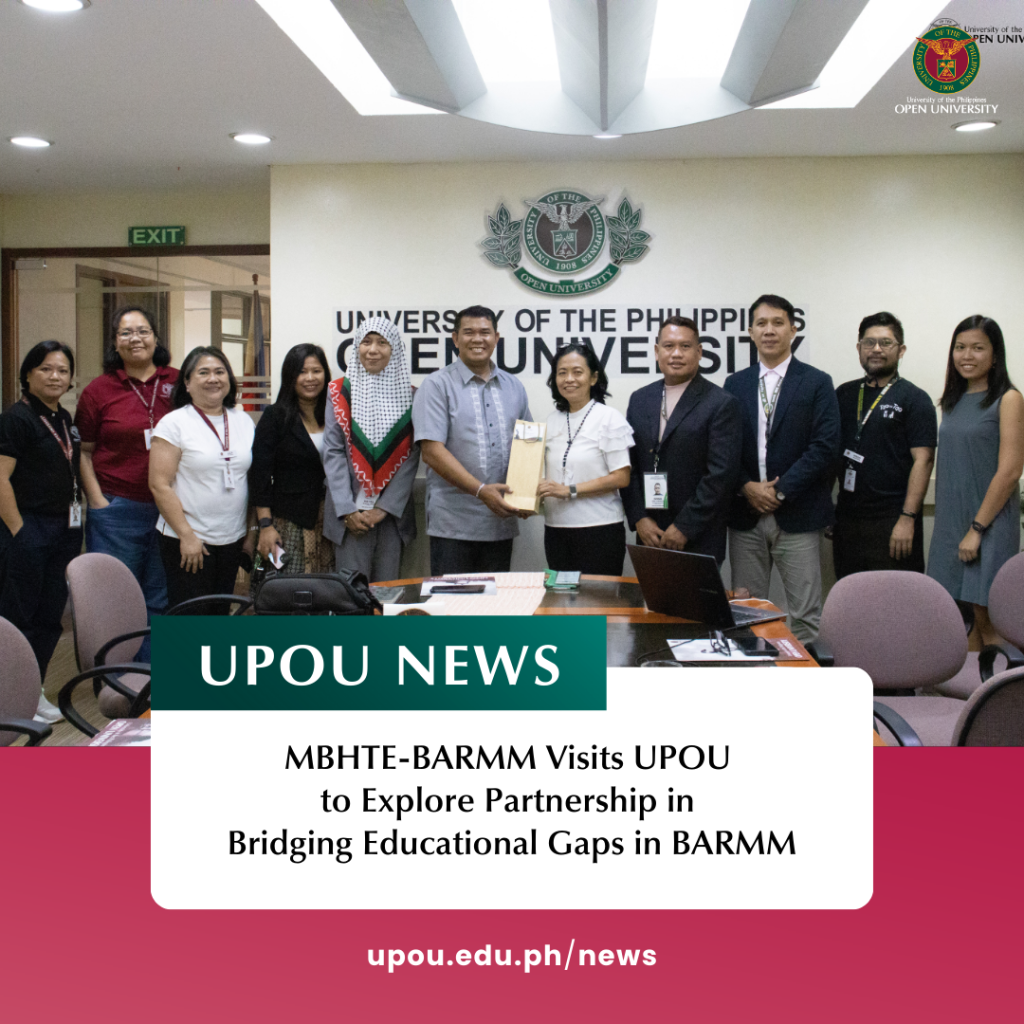 MBHTE-BARMM Visits UPOU to Explore Partnership in Bridging Educational ...