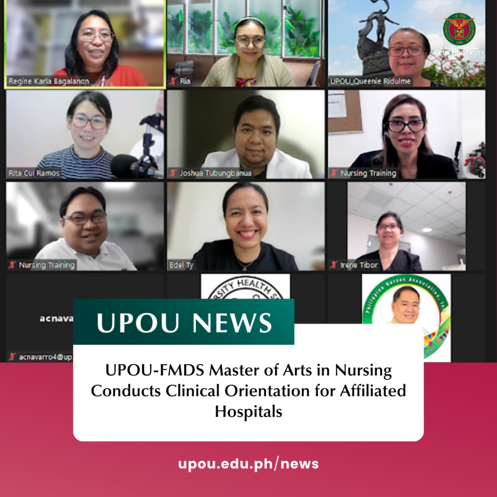 UPOU-FMDS Master of Arts in Nursing Conducts Clinical Orientation for ...