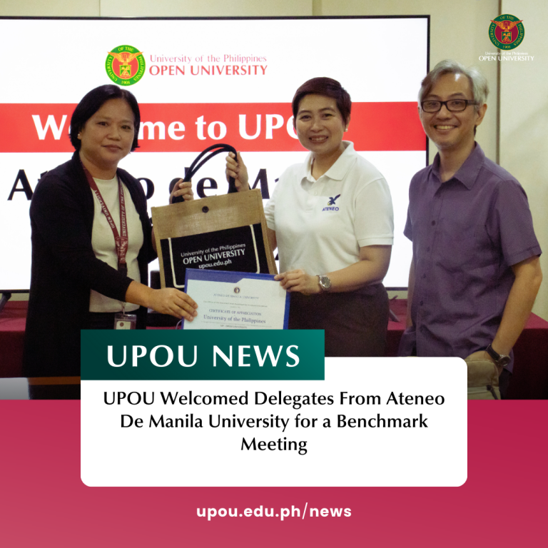 UPOU Welcomed Delegates From Ateneo De Manila University for a ...