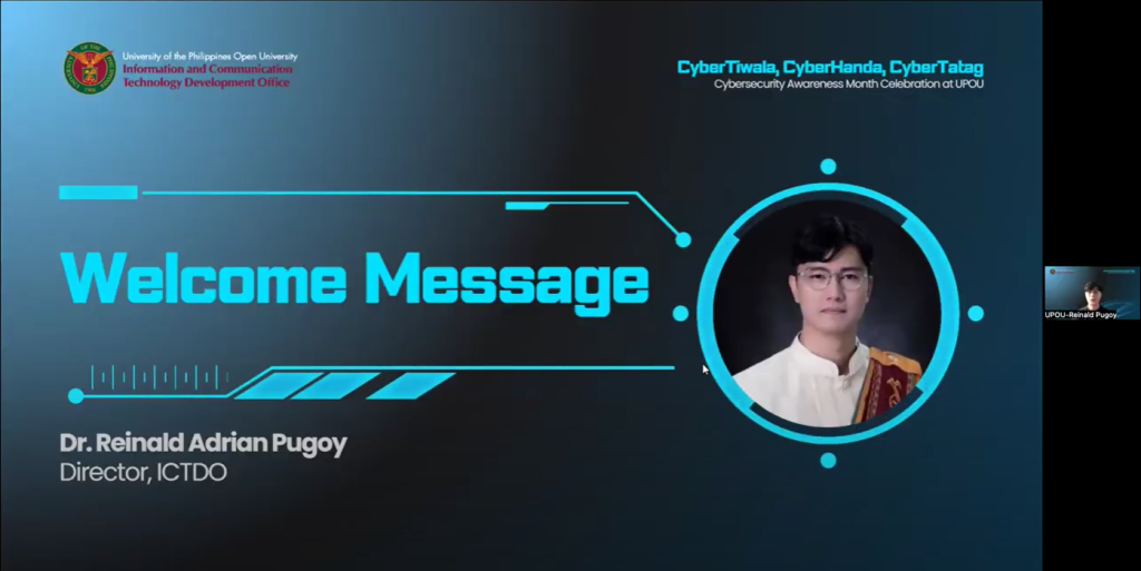 UPOU Celebrates Cybersecurity Awareness Month with DICT Undersecretary ...