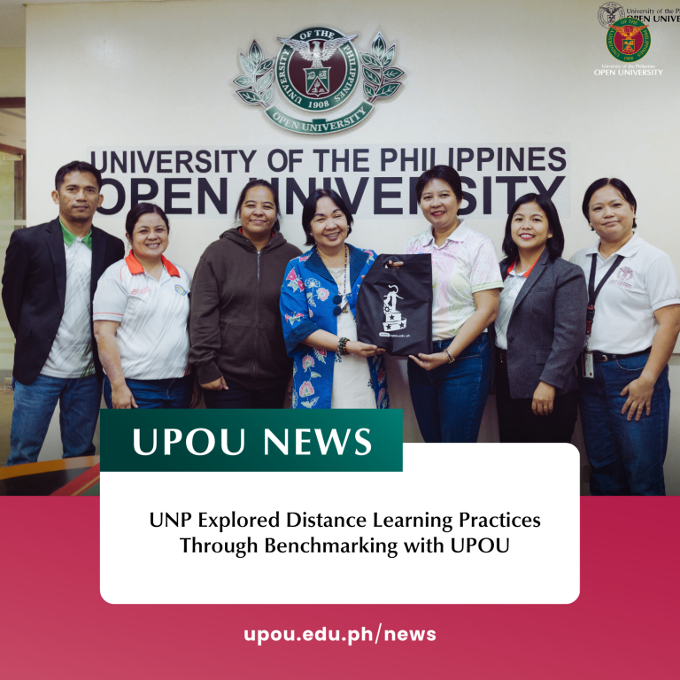 UNP Explored Distance Learning Practices Through Benchmarking with UPOU ...