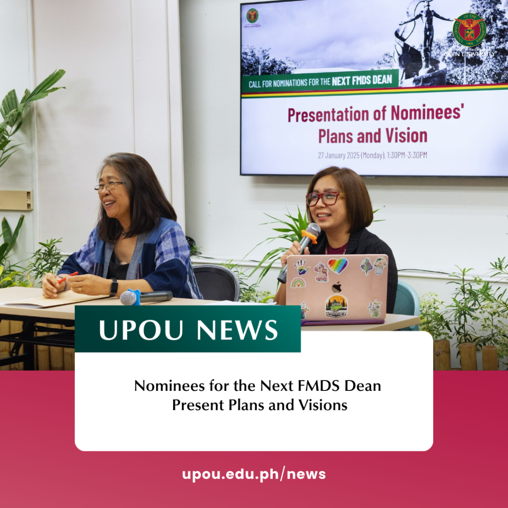 Nominees for the Next FMDS Dean Present Plans and Visions - University ...