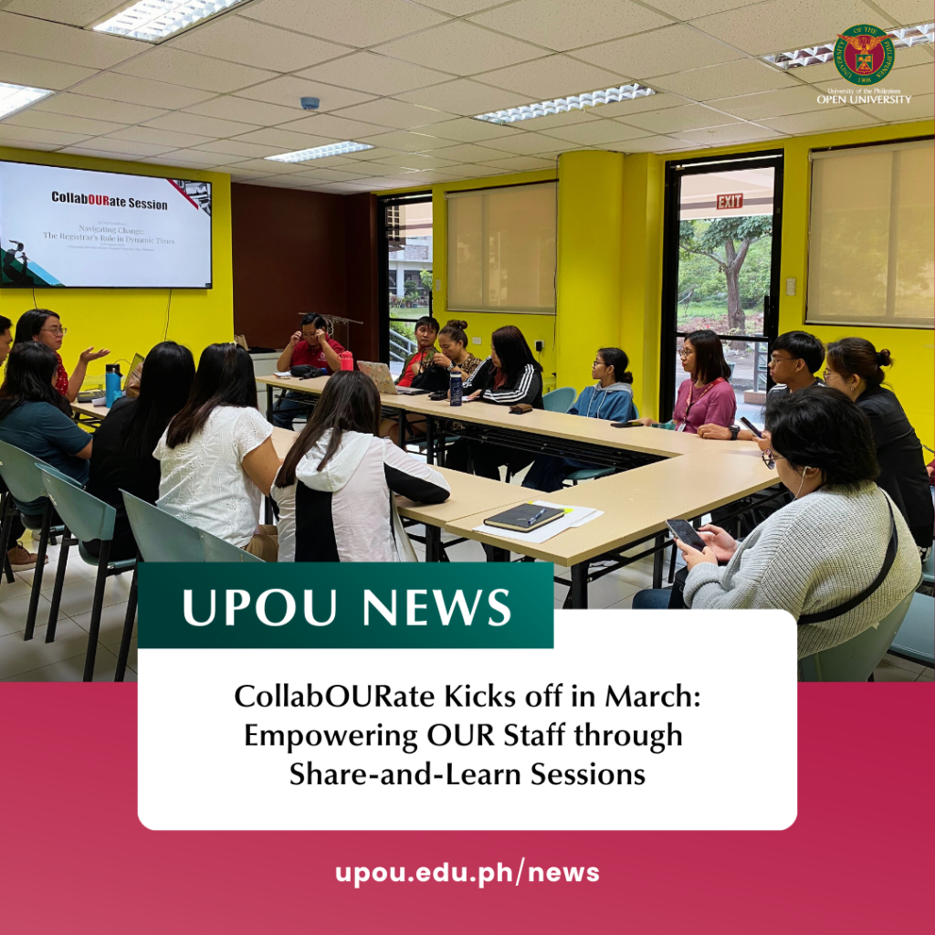 CollabOURate Kicks off in March: Empowering OUR Staff through Share-and-Learn Sessions ...