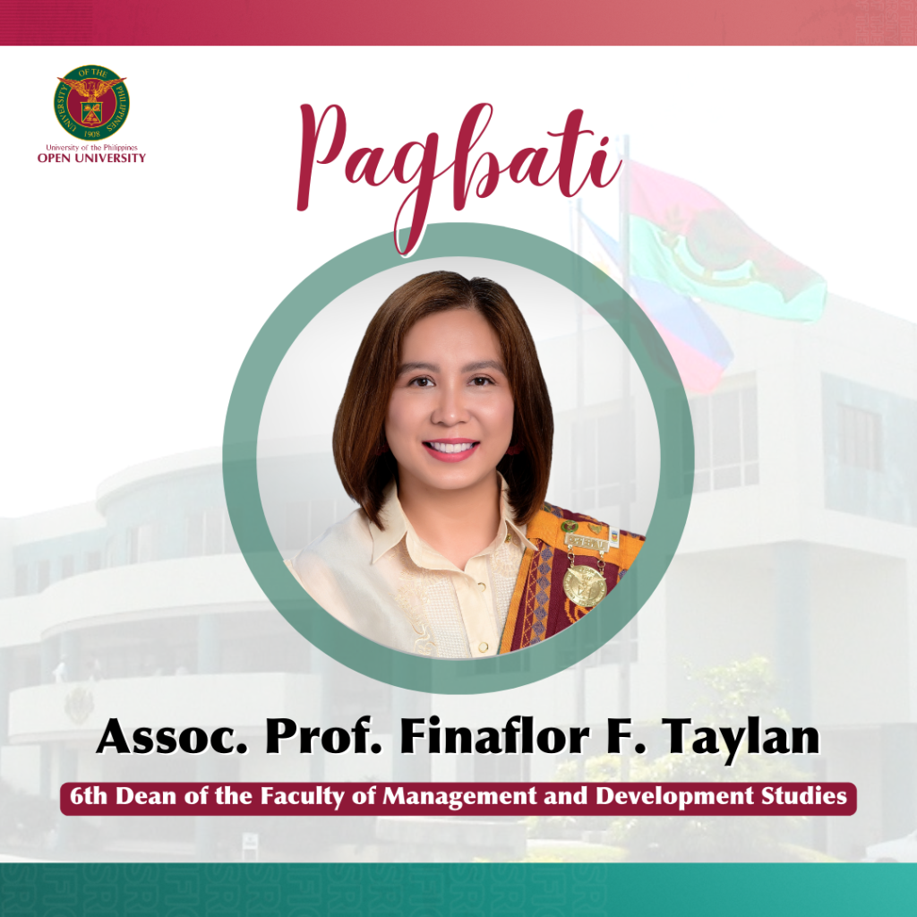 Dr. Finaflor Taylan Appointed as the New Dean of FMDS, UPOU ...