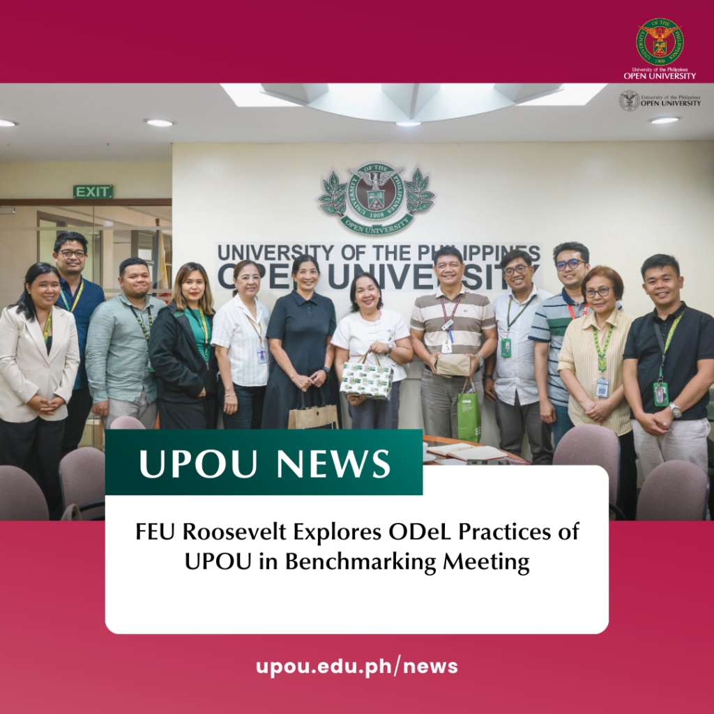 FEU Roosevelt Explores ODeL Practices of UPOU in Benchmarking Meeting - University of the ...